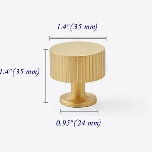Brass Cabinet Pull Knurled Brass Solid Cabinet Pulls Knobs Notched ...