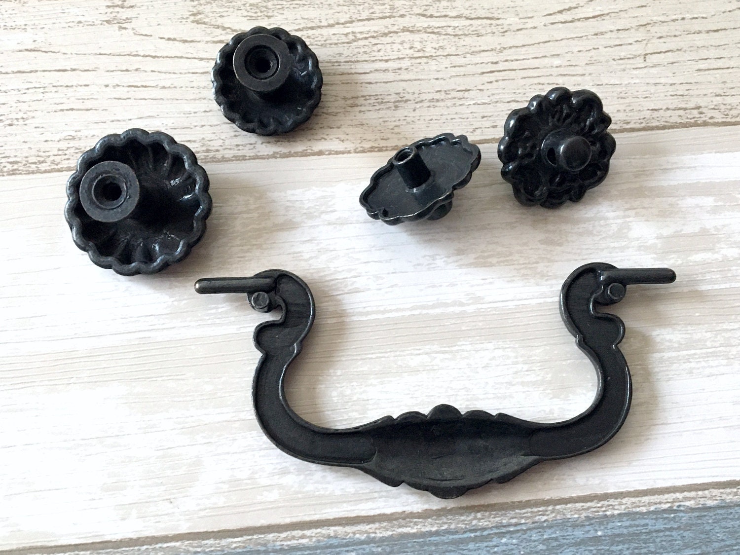 4 Centers Vintage Style Drawer Pulls Handle Antique - Etsy