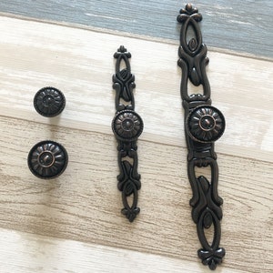 Vintage Look Knob Back Plate Drawer Pulls Backplate Rustic | Etsy