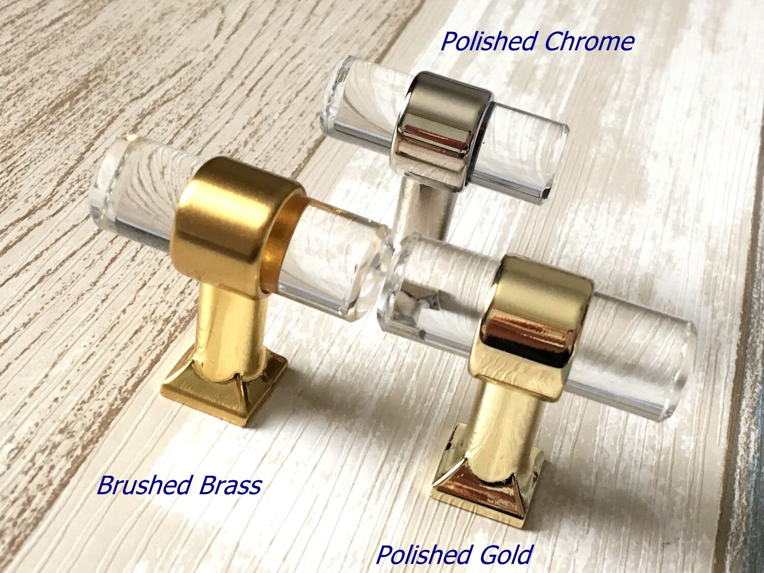 Matte Black Lucite Drawer Pull Knob Acrylic Cabinet Pull | Etsy