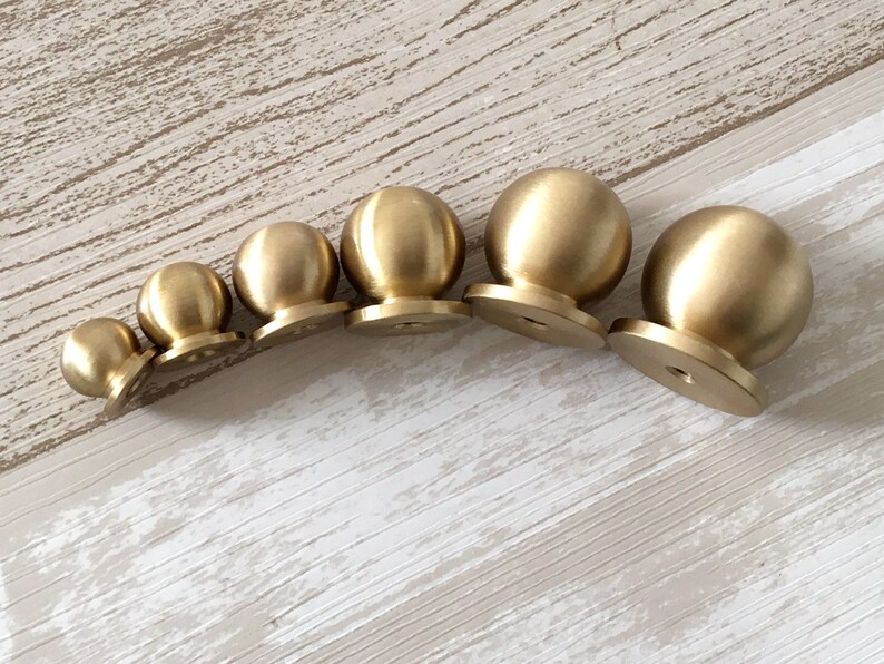 Brass Knobs Brass Drawer Pulls Tiny Brass Drawer Knob Small - Etsy UK