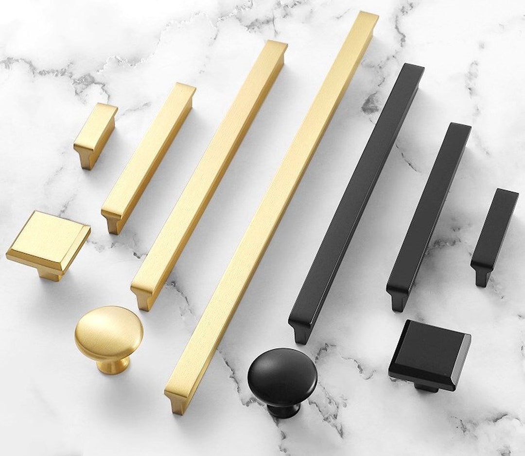 Brass Drawer Pull Handles Dresser Drawer Pulls Cabinet Door Knobs ...