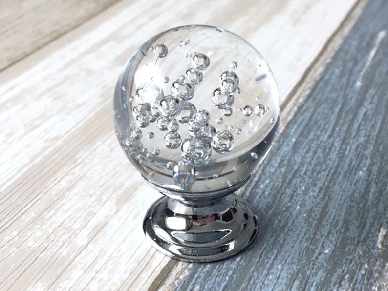 Bubble Glass Knob Drawer Pull Crystal Handle Pull Knobs Door - Etsy