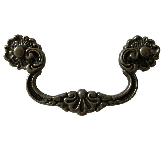 4 Vintage Style Bail Drawer Pulls Handle Dresser Pull | Etsy