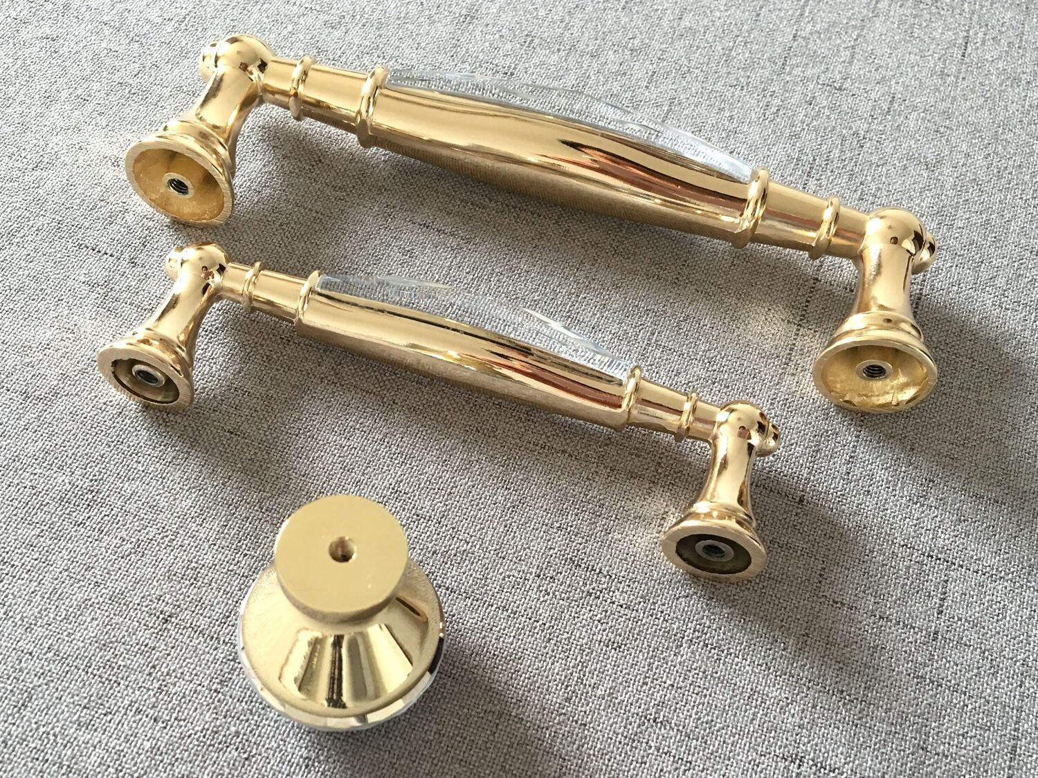 3.75 5 Crystal Cabinet Pulls Handles Glass Drawer - Etsy