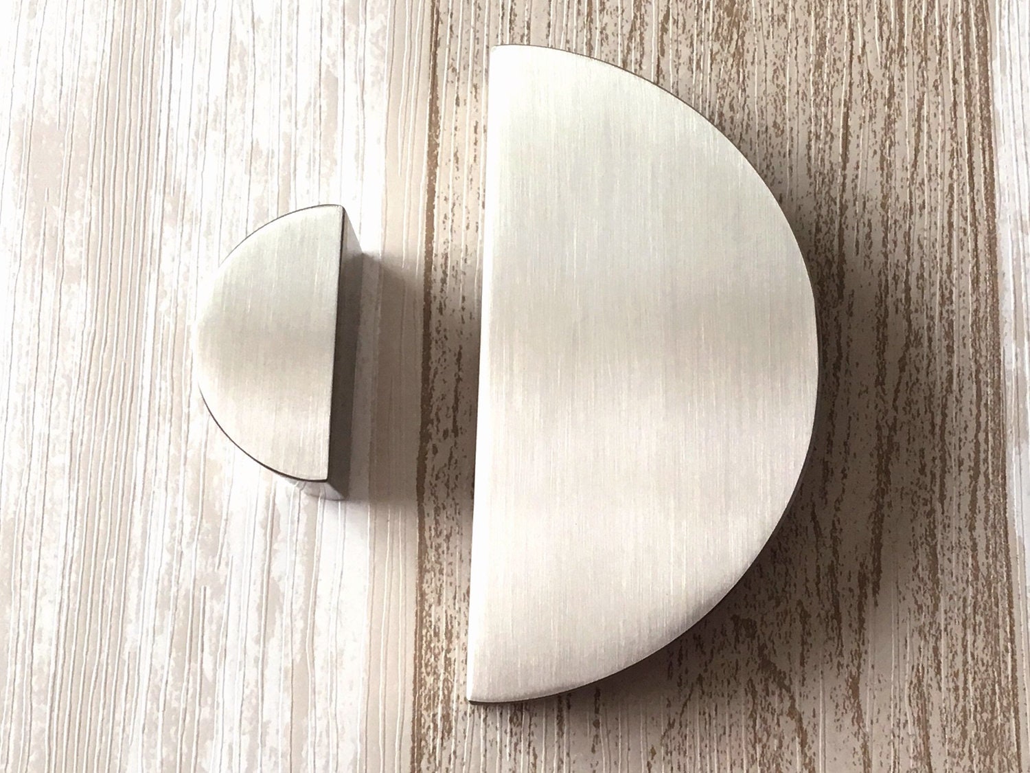 1.25 2.5 C-C Half Circle Pulls Brushed Nickel | Etsy Australia