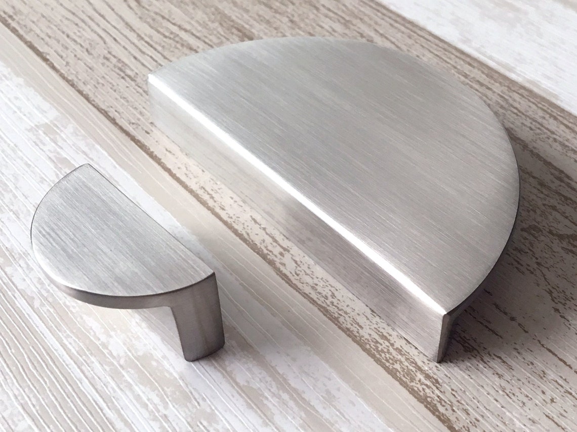 1.25 2.5 C-C Half Circle Pulls Brushed Nickel | Etsy
