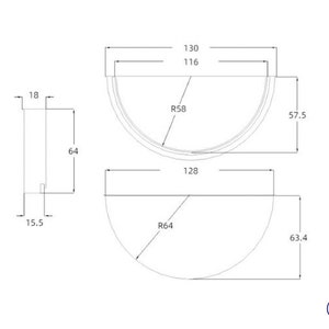 Half Circle Moon Cabinet Pulls Handles Recessed Drawer Pull Handles ...