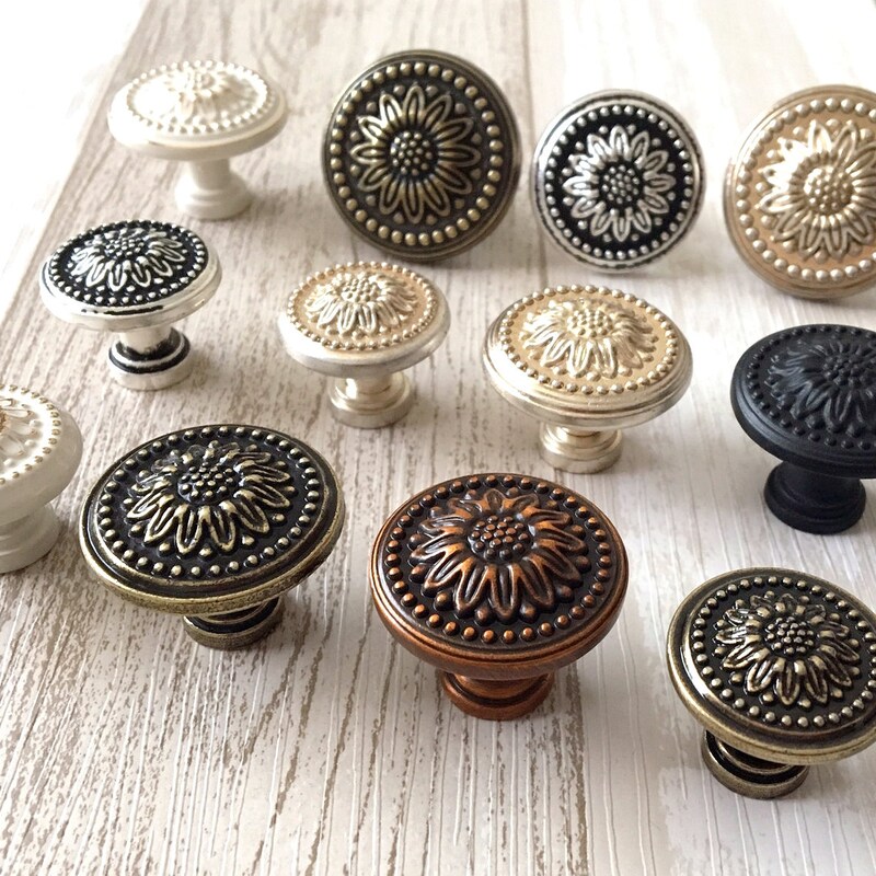 Flower Drawer Knob - Etsy