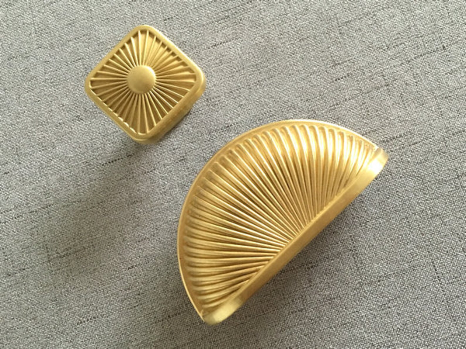 3 Gold Cup Drawer Pull Bin Cabinet Pull Handles Drawer Pulls | Etsy
