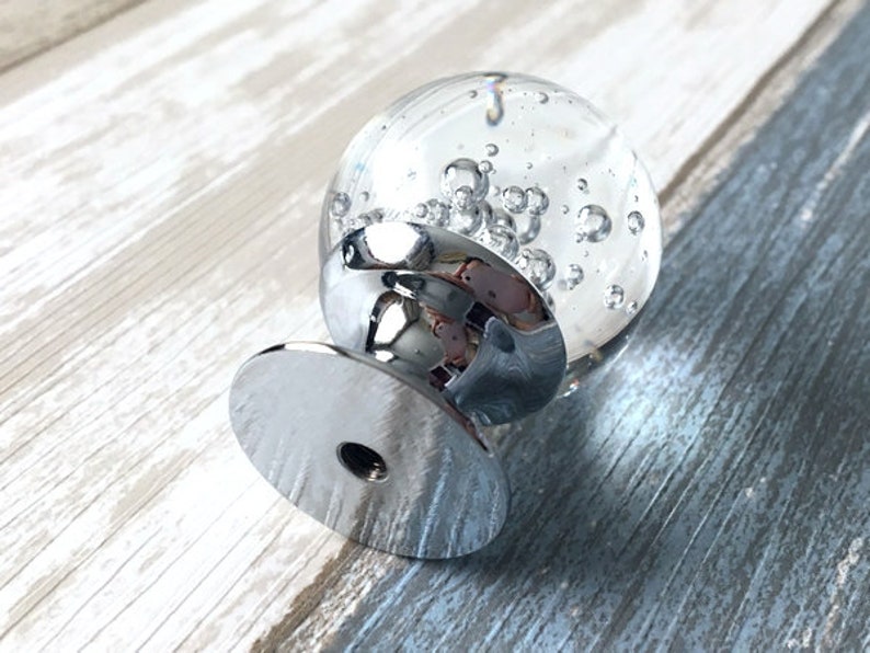 Bubble Glass Knob Drawer Pull Crystal Handle Pull Knobs Door - Etsy
