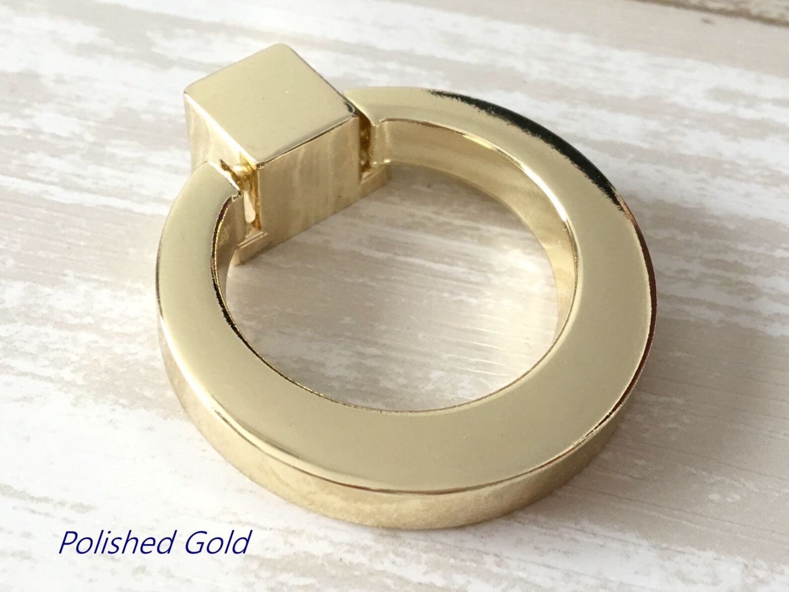 Gold Ring Pull Cabinet Pull Brushed Gold Drop Ring Drawer Knob - Etsy