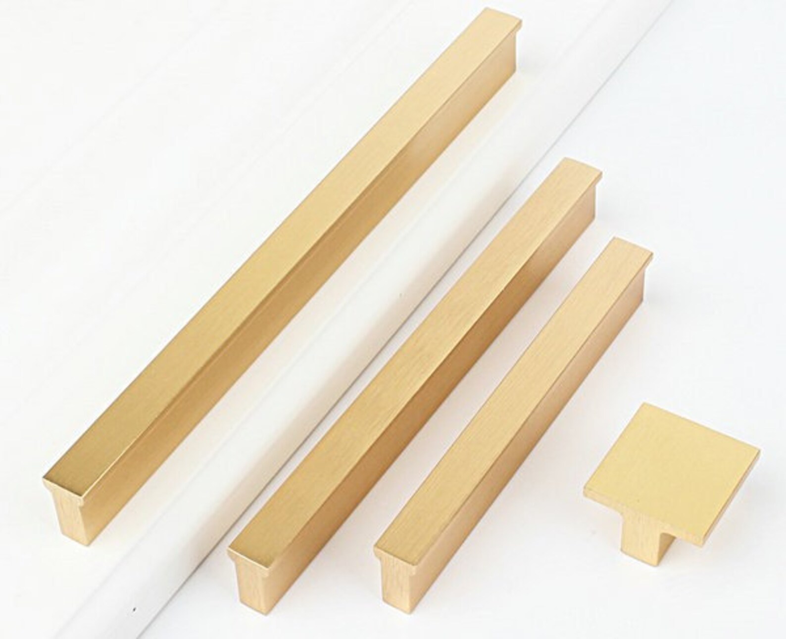 Brushed Gold Cabinet Handles Drawer Pull Handles Dresser Pulls - Etsy