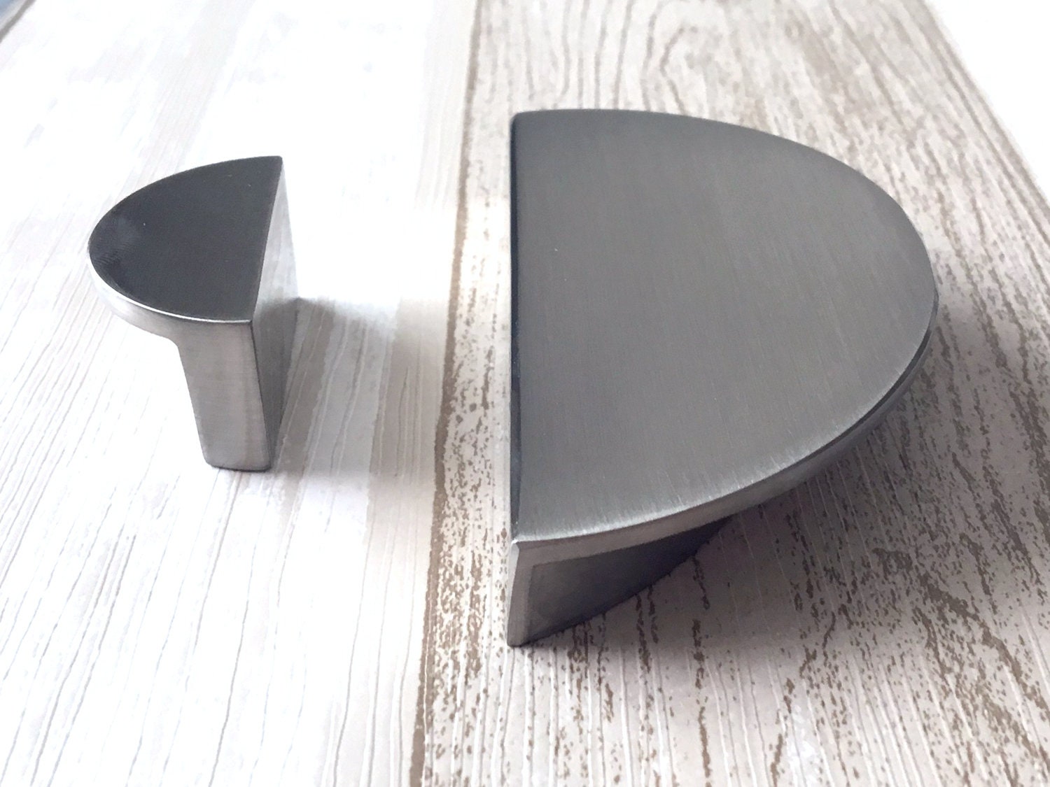 1.25 2.5 C-C Half Circle Pulls Brushed Nickel | Etsy Australia