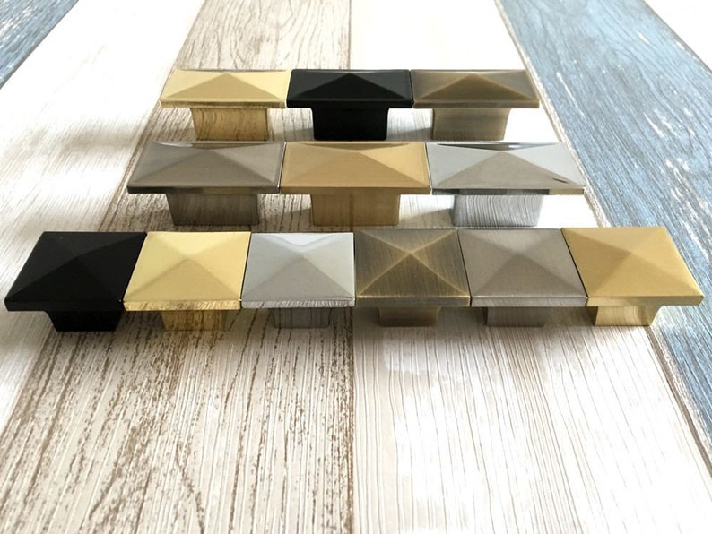 Square Knob Rectangular Drawer Knobs Pull Handles Dresser Pull | Etsy