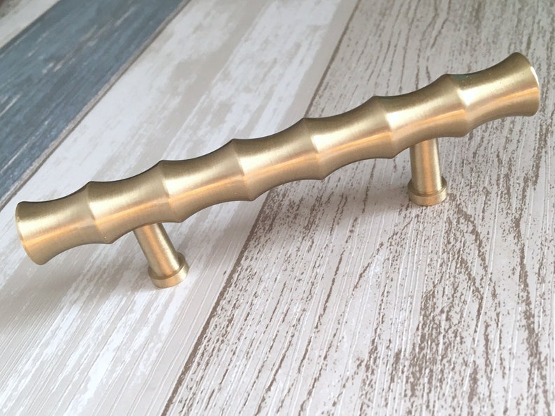 Brass Drawer Pull Bamboo Cabinet Handles Dresser Knob Drawer - Etsy