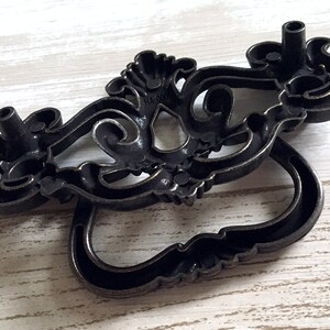 3" Vintage Style Bail Drawer Pulls Handle Dark Antique Brass Drop ...