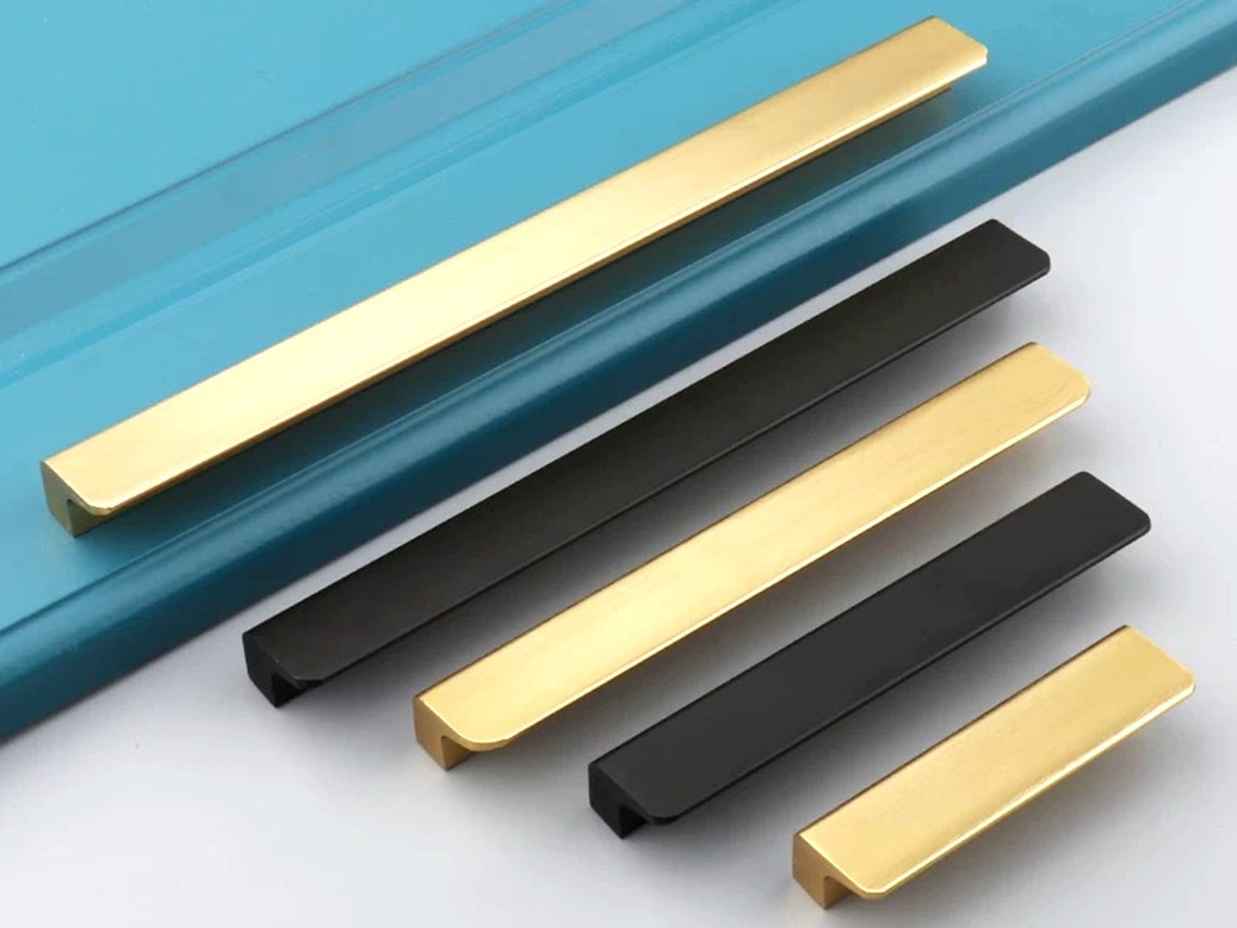 Drawer Pull Handles Large Cabinet Handles Dresser Pulls Brass | Etsy