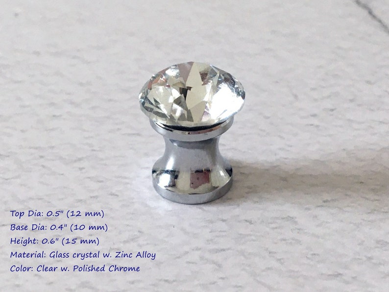 Brass Jewelry Box Knobs Small Crystal Knob Glass Drawer Pulls - Etsy