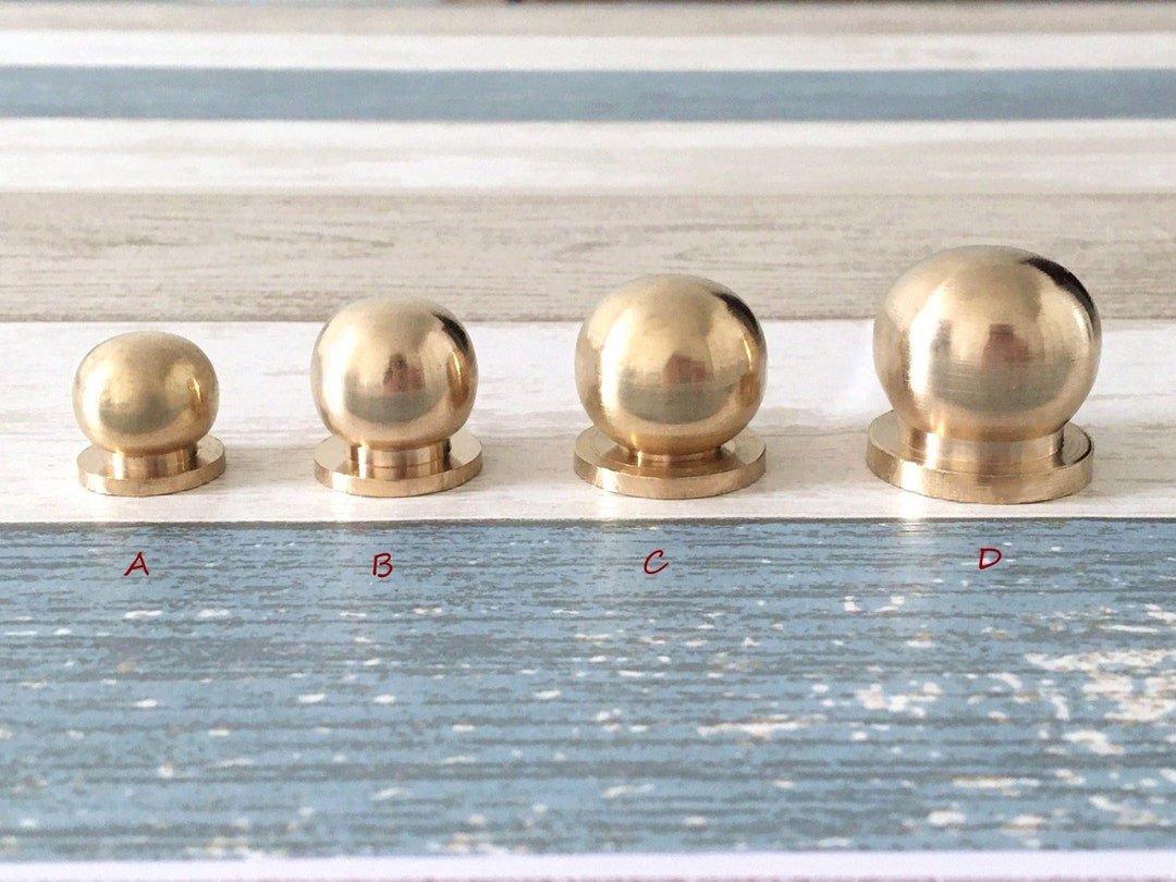 Brass Knob Unlaquered Brass Drawer Knobs Pull Brass Cabinet Knob Sphere Ball Pulls Dresser Knobs ...