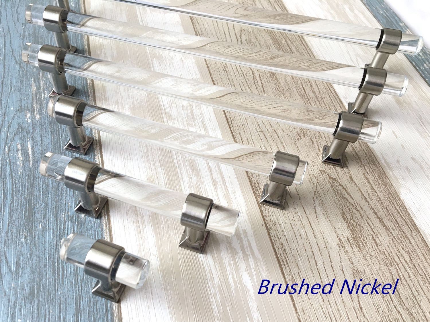 Matte Black Lucite Drawer Pull Knob Acrylic Cabinet Pull | Etsy