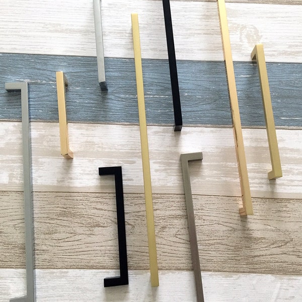 Champagne Brass Cabinet Handles - Etsy