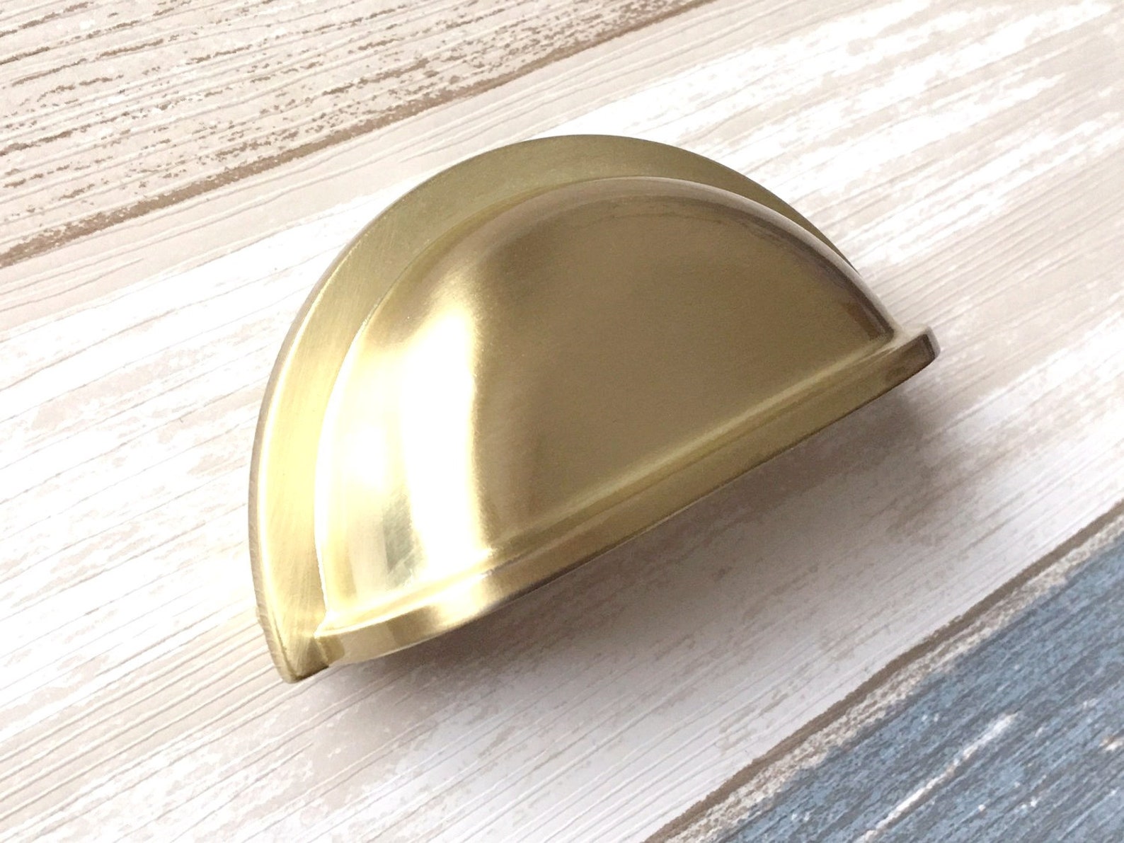 3 C-C Brushed Gold Cup Pull Handle Gold Drawer Pull - Etsy