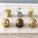 Brass Knobs Brass Drawer Pulls Tiny Brass Drawer Knob Small Cabinet ...