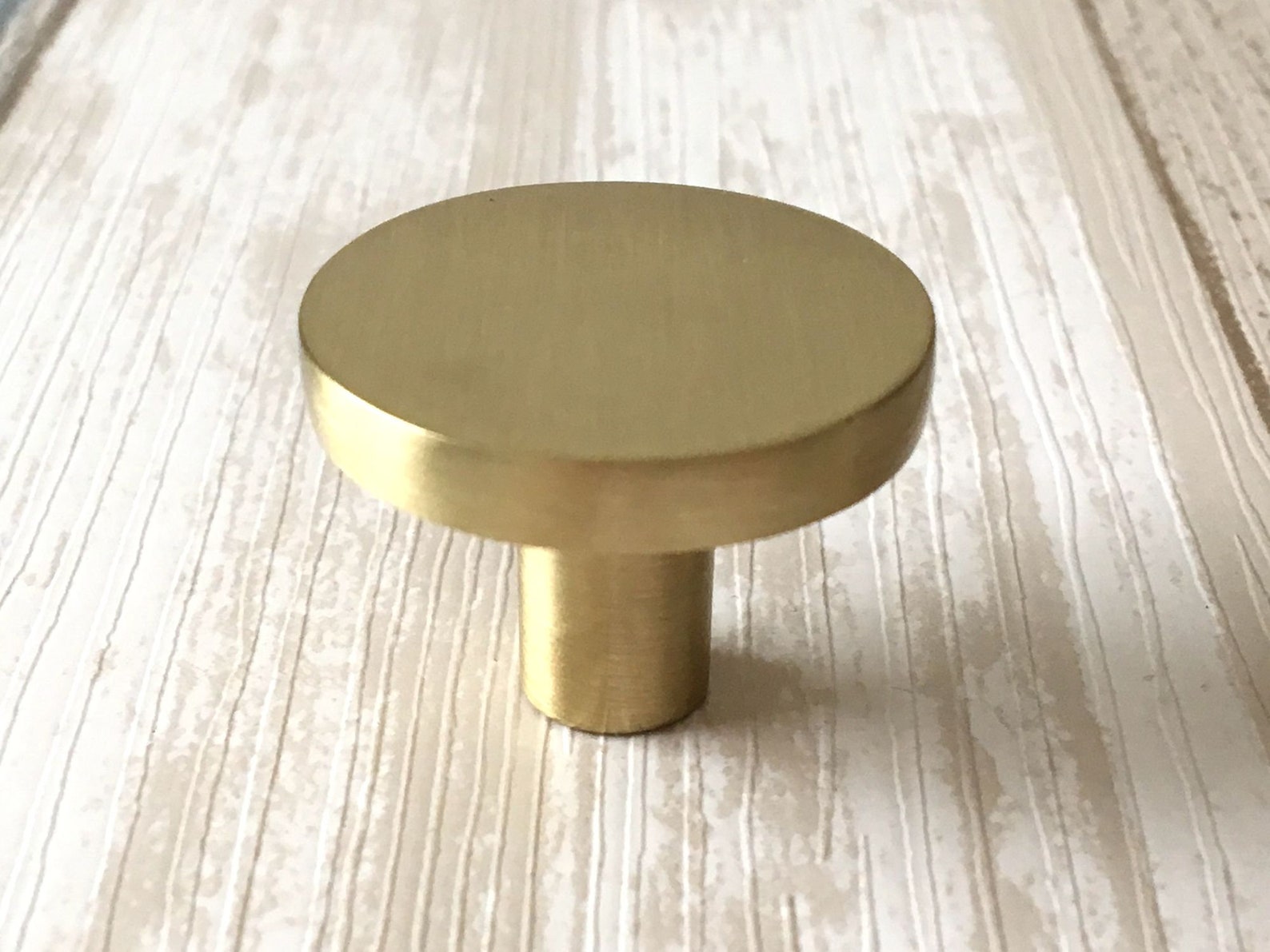 Circle Knob Brushed Gold Knobs Drawer Pulls Drawer Knob - Etsy