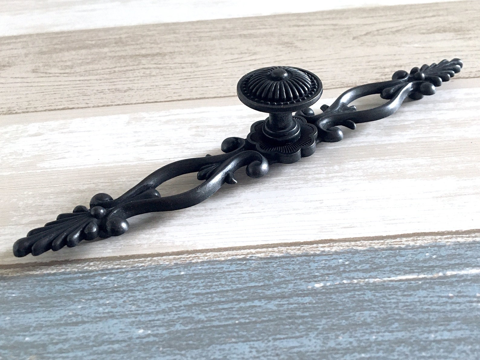 Vintage Style Drawer Pulls Handle Knob Back Plate Antique | Etsy