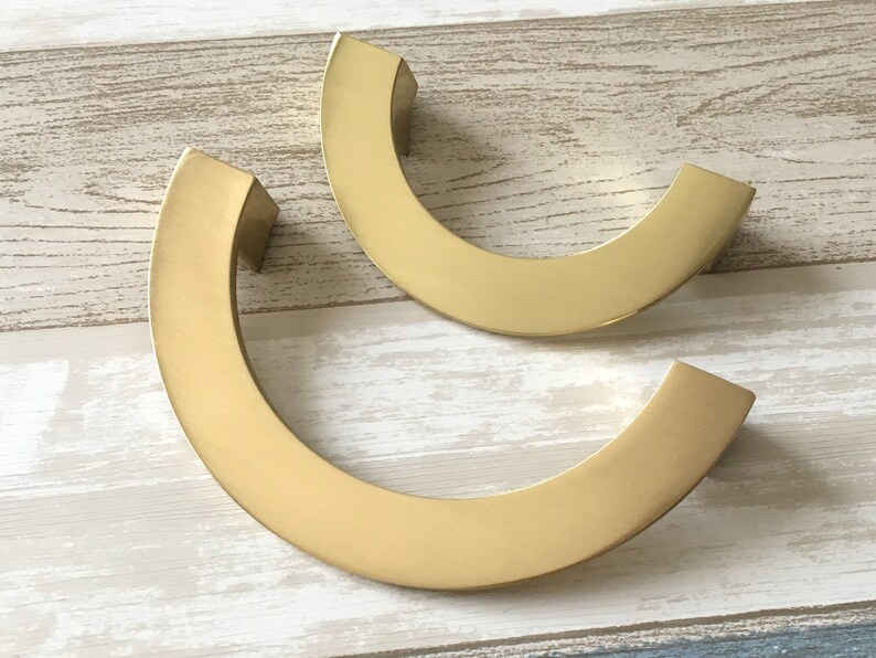 3.75 5 C-C Brushed Gold Cabinet Pull Handles Knob | Etsy