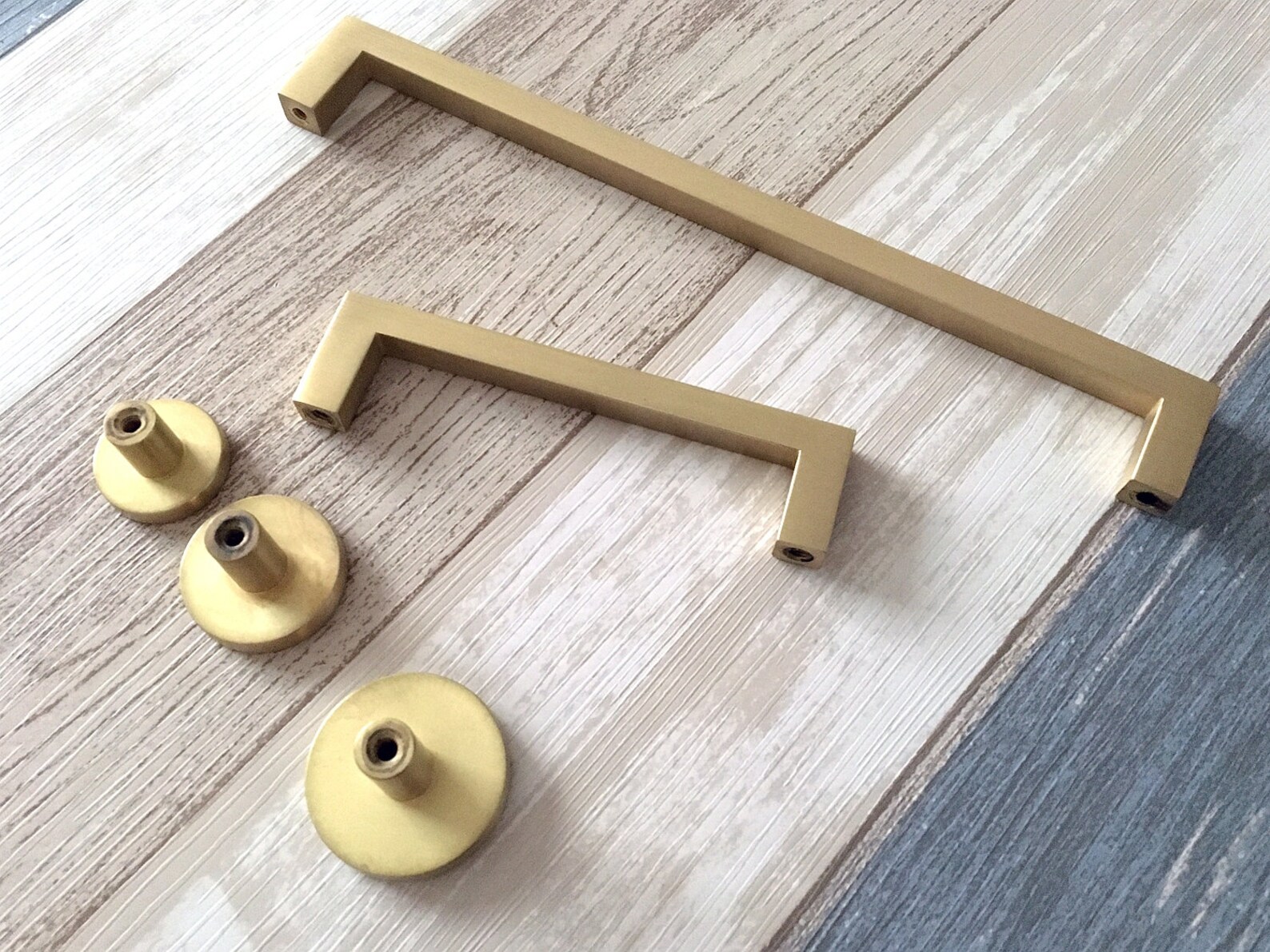 Brushed Gold Brass Cabinet Pull Handle Gold Drawer Pull - Etsy