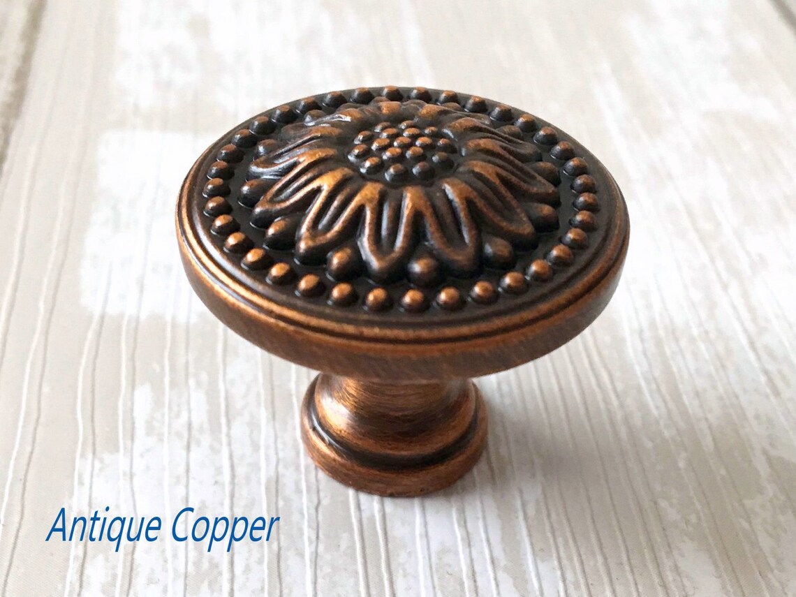 Floral Knobs Shabby Chic Flower Drawer Knob Pull Cabinet Knob | Etsy