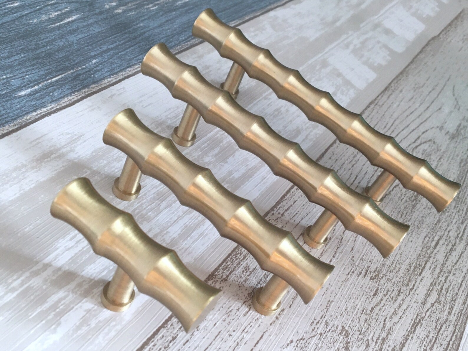Brass Drawer Pull Bamboo Cabinet Handles Dresser Knob Drawer | Etsy