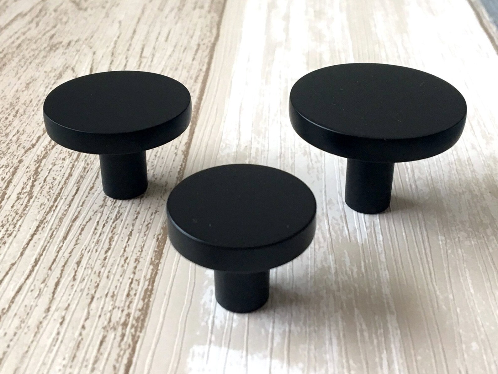 Circle Knob Matte Black Knobs Drawer Pulls Drawer Knob Cabinet - Etsy