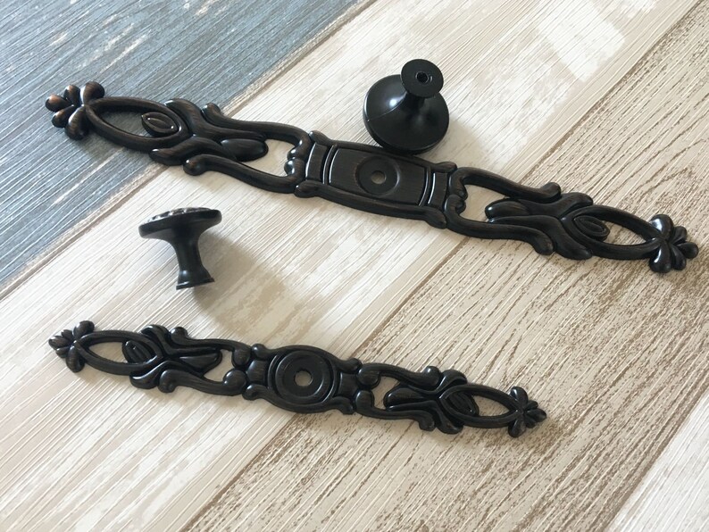 Vintage Look Knob Back Plate Drawer Pulls Backplate Rustic | Etsy