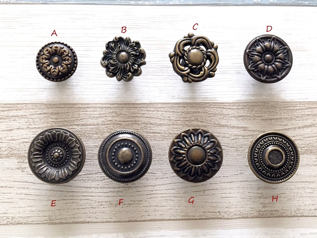 Vintage Look Knob Drawer Pull Drawer Pulls Rustic Drawer Handle Cabinet ...