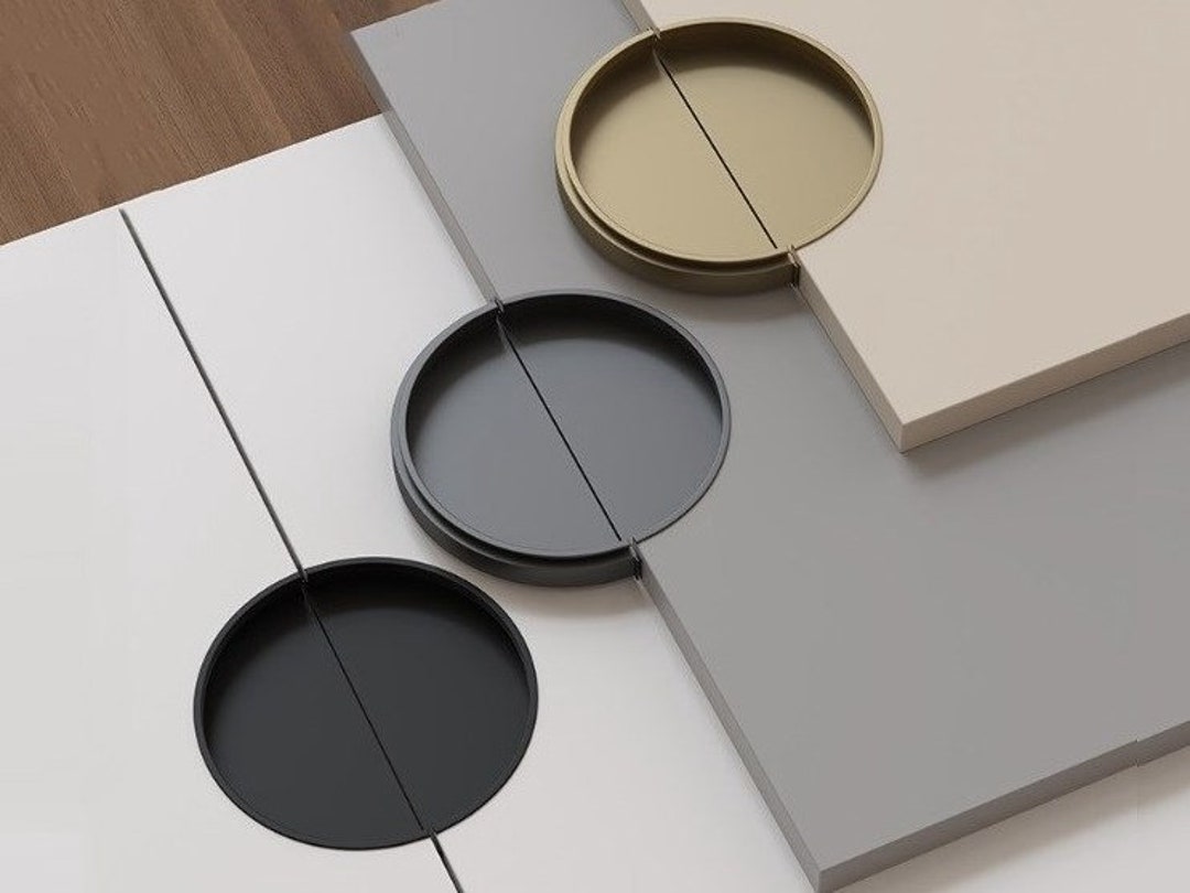 Half Circle Moon Cabinet Pulls Handles Recessed Drawer Pull Handles ...