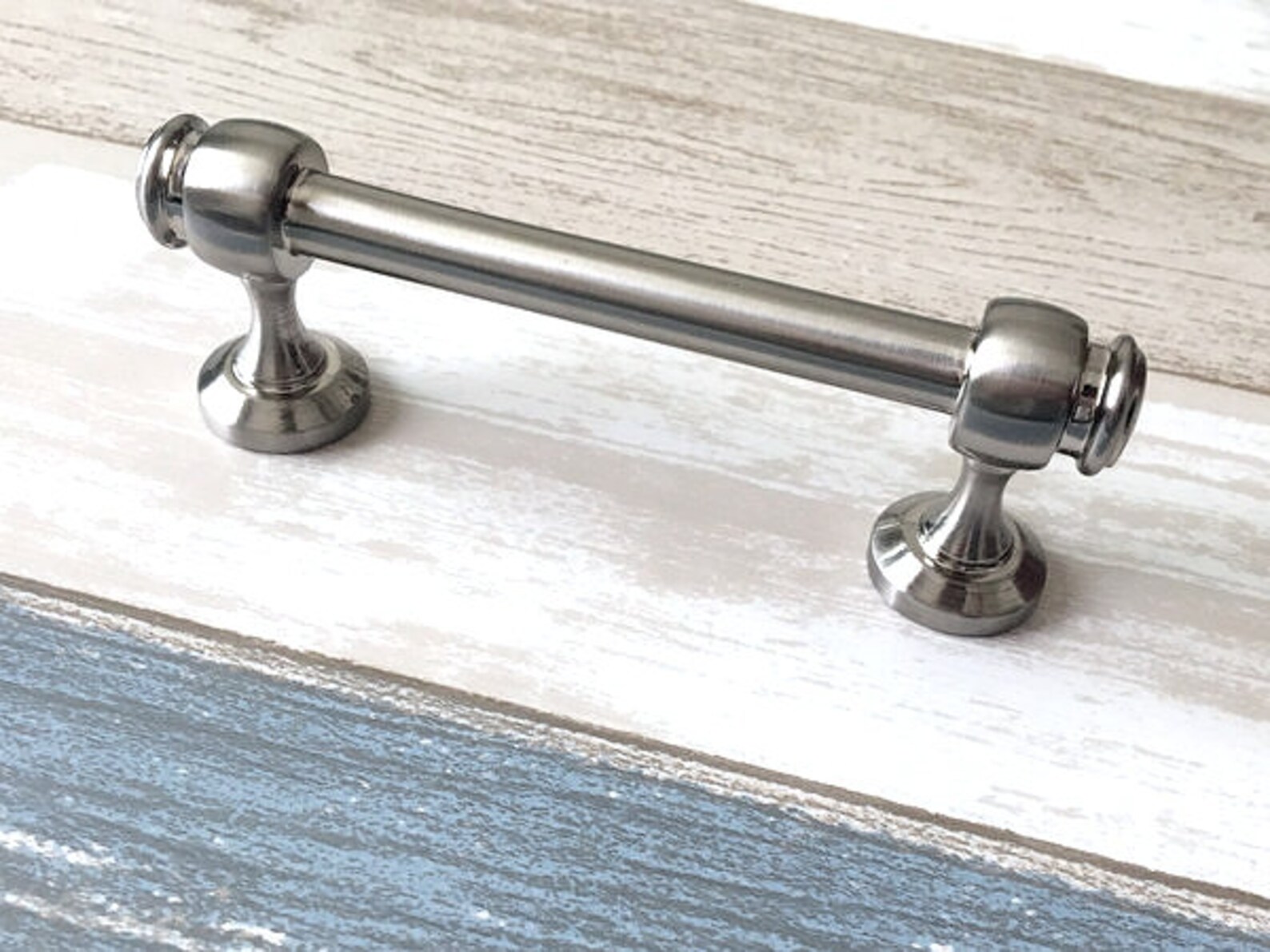 3.5 6 Brushed Nickel Cabinet Handles Pulls Knobs - Etsy