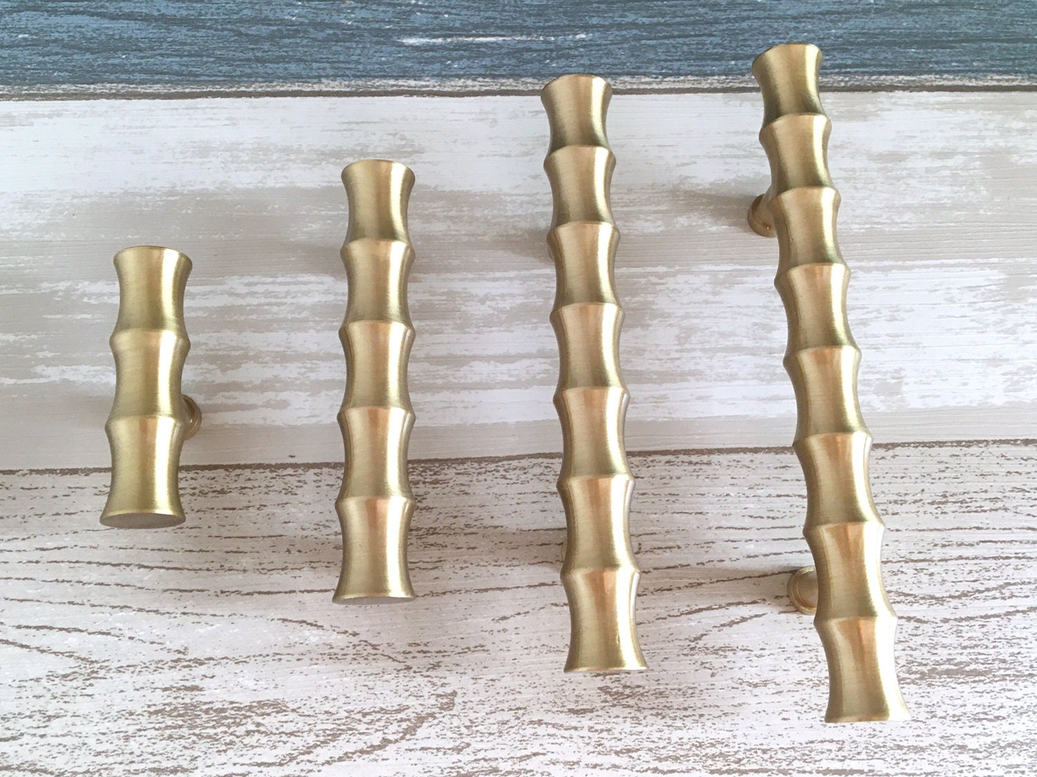 Brass Drawer Pull Bamboo Cabinet Handles Dresser Knob Drawer | Etsy