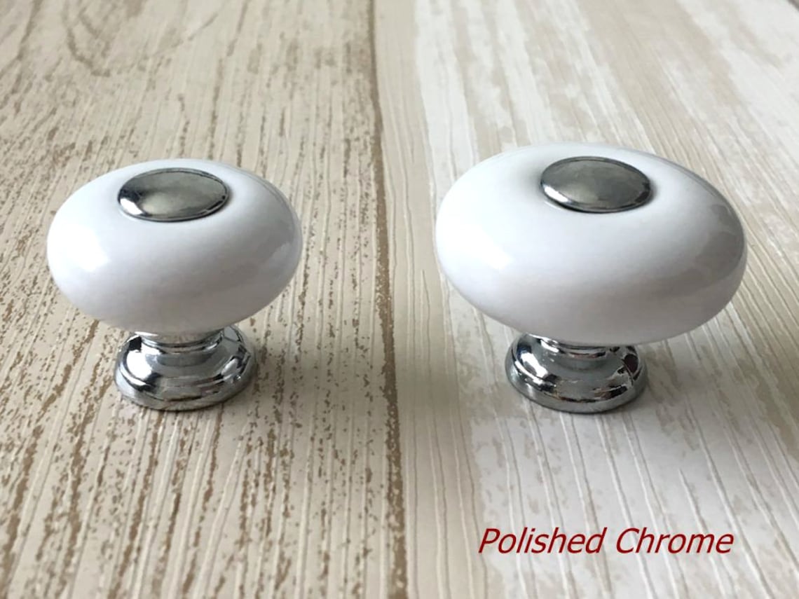 White Knob Cabinet Knobs Pulls Handles Drawer Pull Handles | Etsy