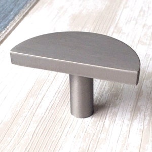 Gold Knob Half Moon Brass Drawer Knob Half Circle Knobs Cabinet Pulls ...