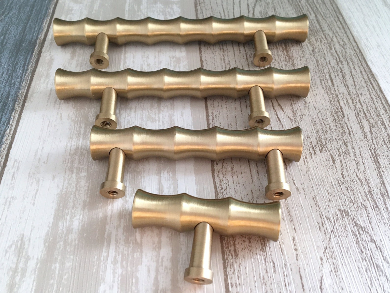 Brass Drawer Pull Bamboo Cabinet Handles Dresser Knob Drawer - Etsy