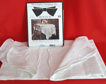 Nottingham Lace Tablecloth - Etsy