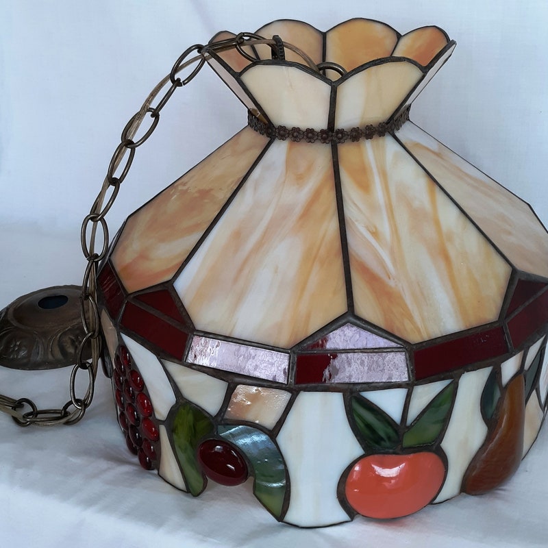 Stained Glass Light Fixture - Etsy