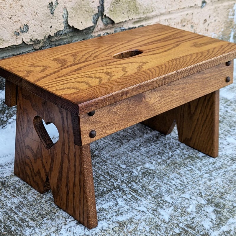 Wood Foot Stool - Etsy