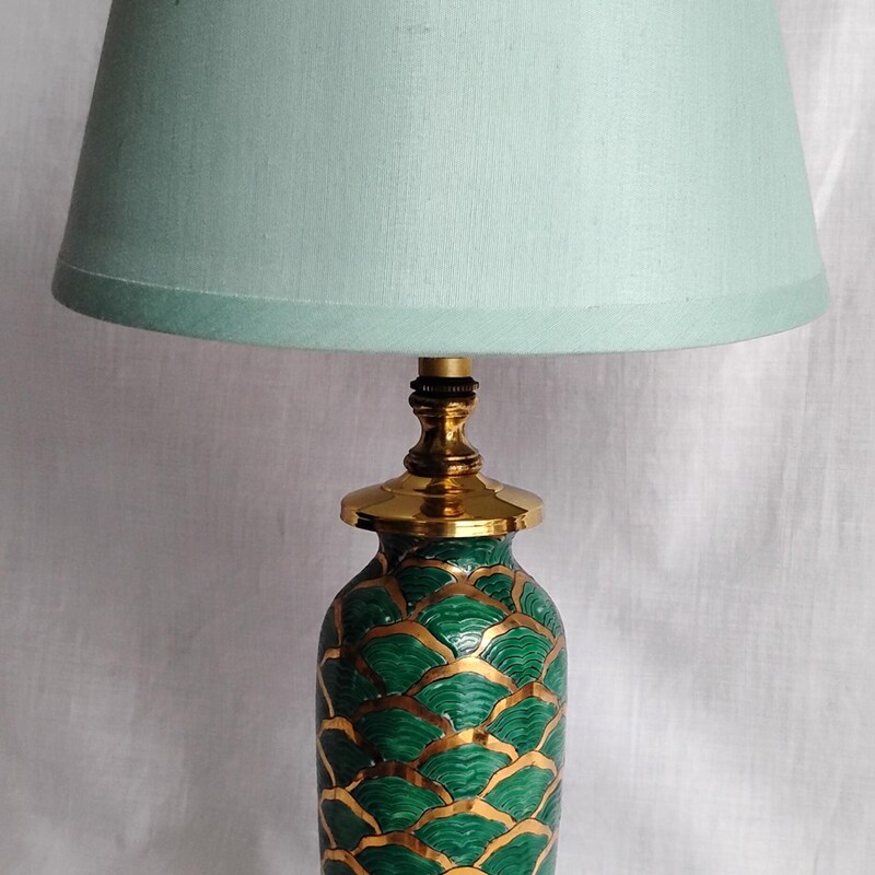 Enamel Table Lamp - Etsy
