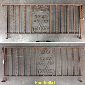 Lot 7 (55ft) Antique Vintage Old Salvaged Reclaimed Steel Wrought Iron ...