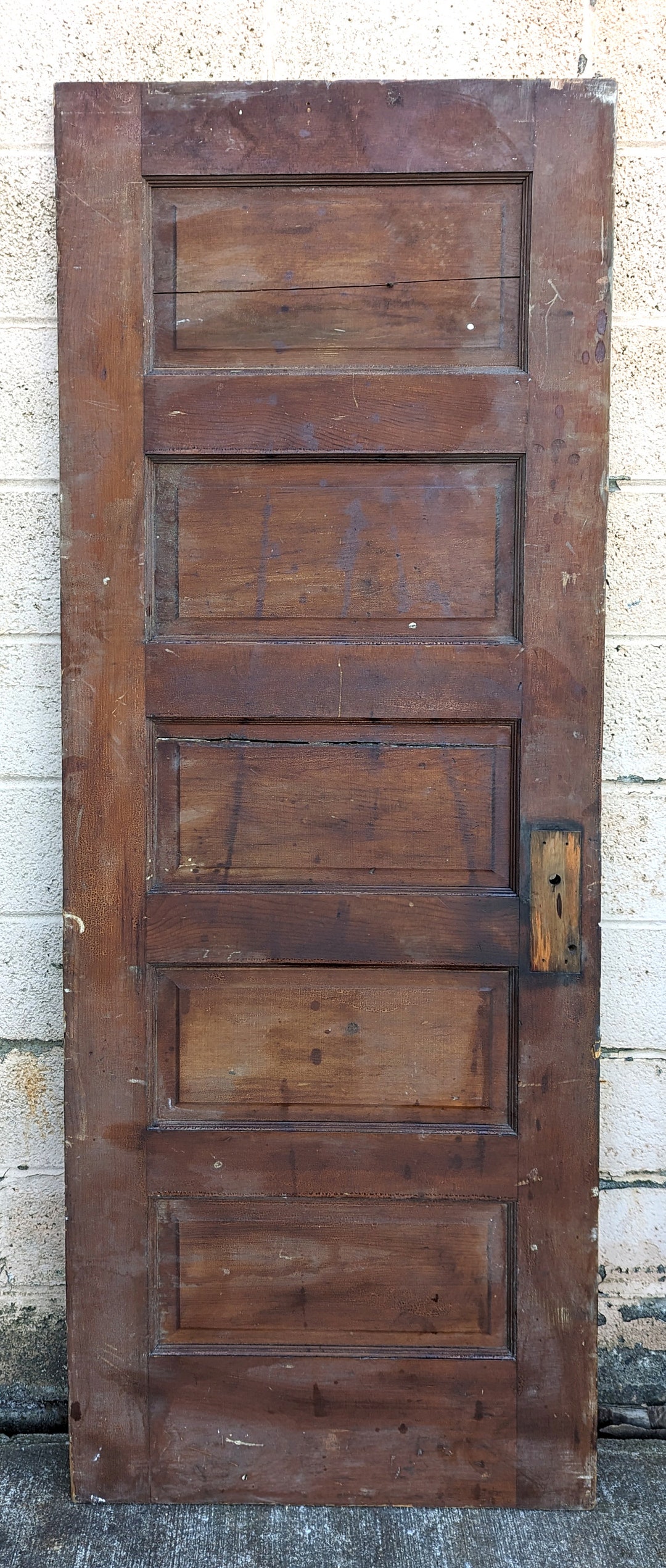 28"x78.5" Antique Vintage Old Reclaimed Salvaged Salvaged SOLID Wood ...