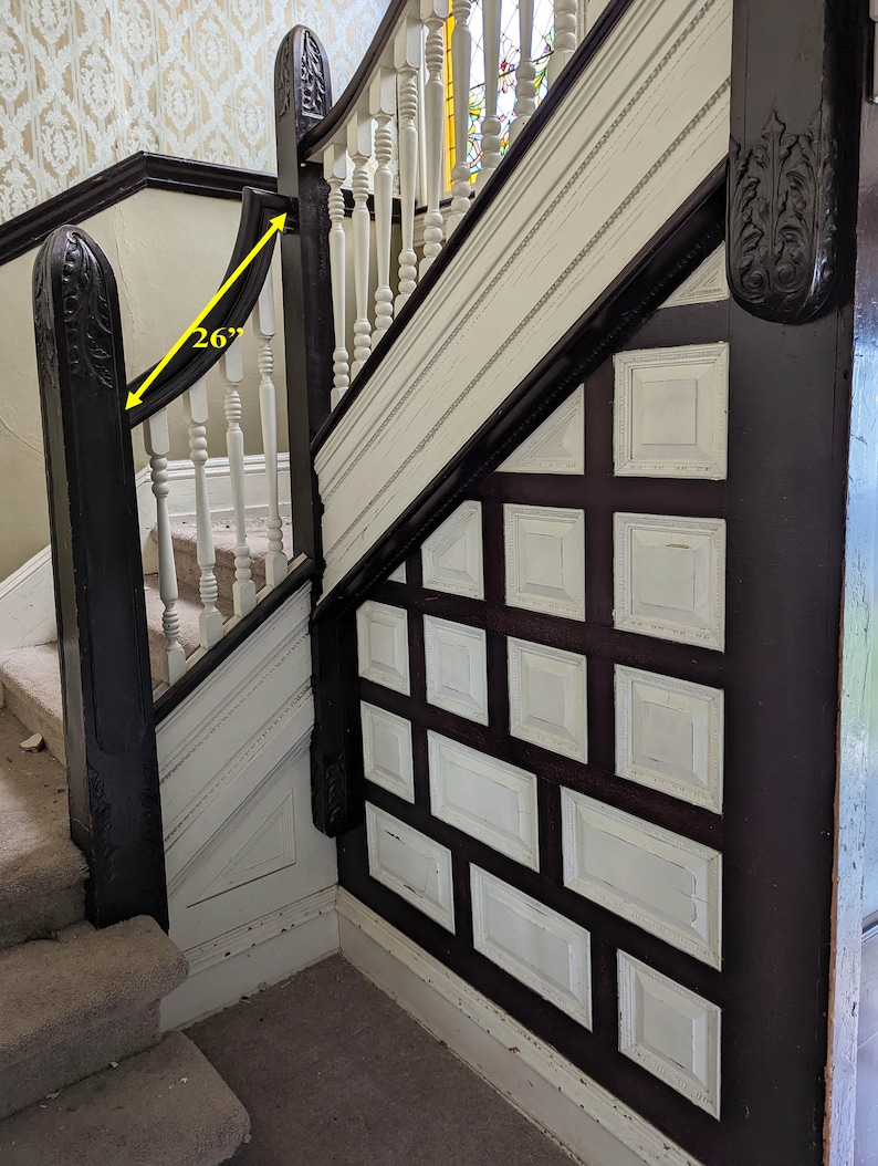 COMPLETE! Antique Vintage Old Salvaged Reclaimed Staircase Balusters ...